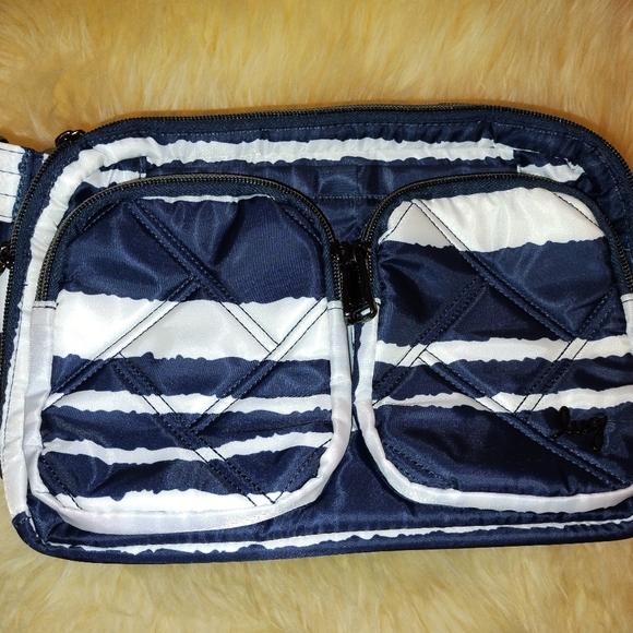 lug | Bags | Lug Rider Crossbody Bag In Navy Strip | Poshmark